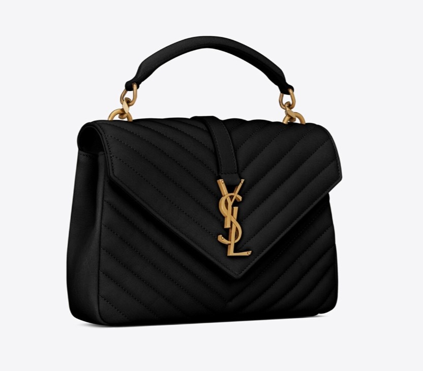 YSL College Medium in quilted Leather, Luxury, Bags & Wallets on Carousell