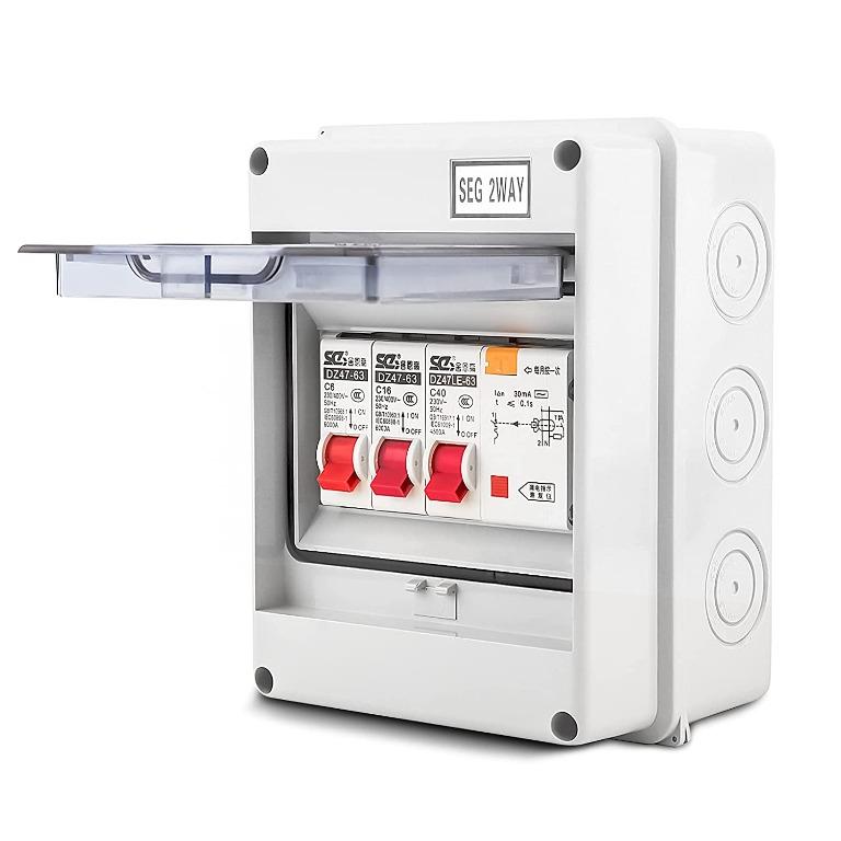 (95) 2 Way Consumer Unit Circuit Breaker Panel Mini Leakage Circuit ...