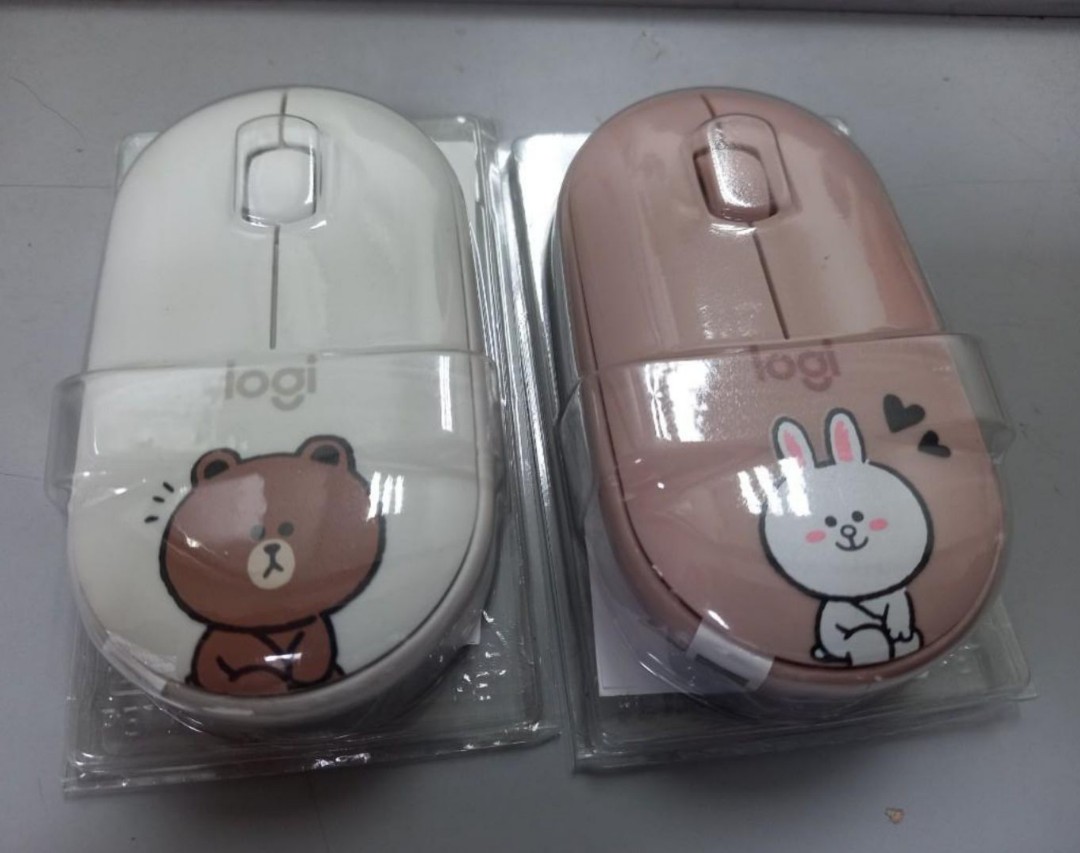 現貨 Logitech Logi x Line Friends mouse bluetooth 藍牙滑鼠, 電腦＆科技, 電腦周邊及配件 ...