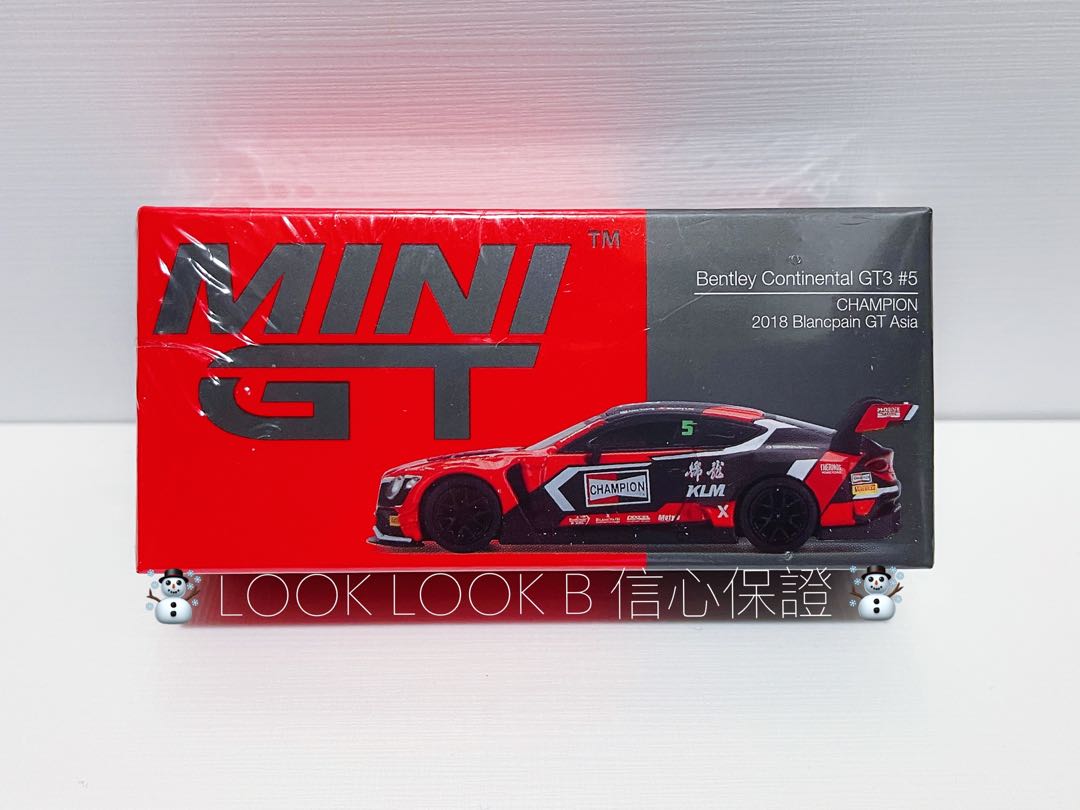 全新未拆 MiniGT MINI GT # 260 Bentley Continental GT3 #5 CHAMPION 2018 ...