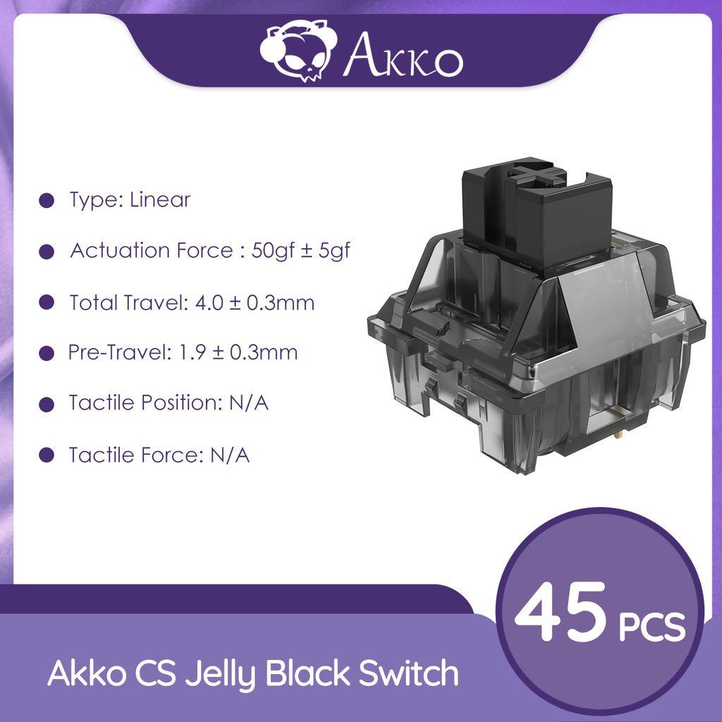 Akko Jelly Black Linear Switches, Computers & Tech, Parts & Accessories ...
