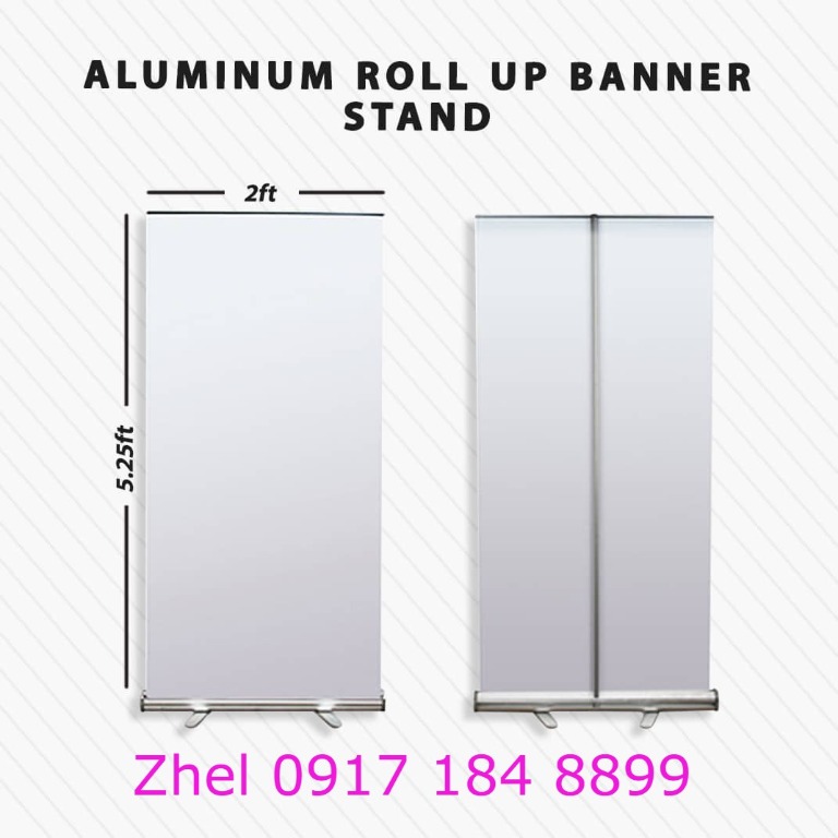 Aluminum Roll Up Banner Stand, Commercial & Industrial, Construction ...