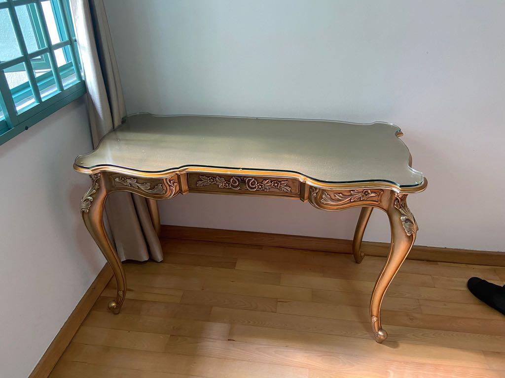 Antique Study Table, Furniture & Home Living, Furniture, Tables & Sets ...