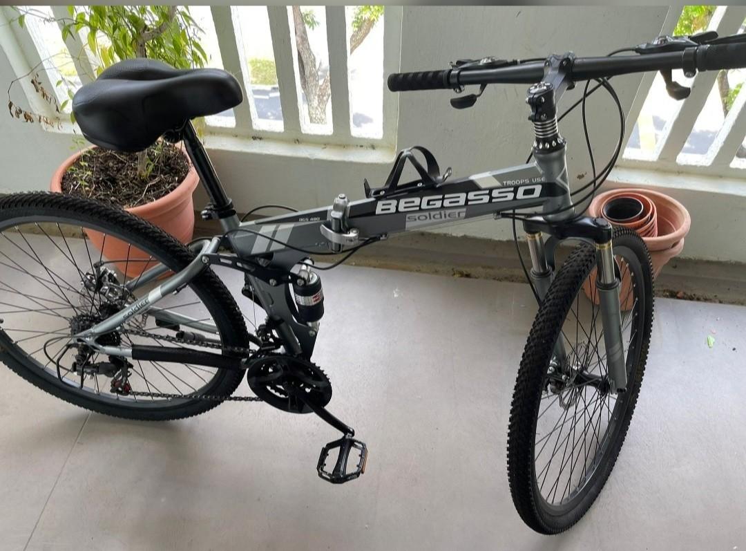 BEGASSO folding cycle 24" 21 speeding shiamo gear, Sports Equipment ...