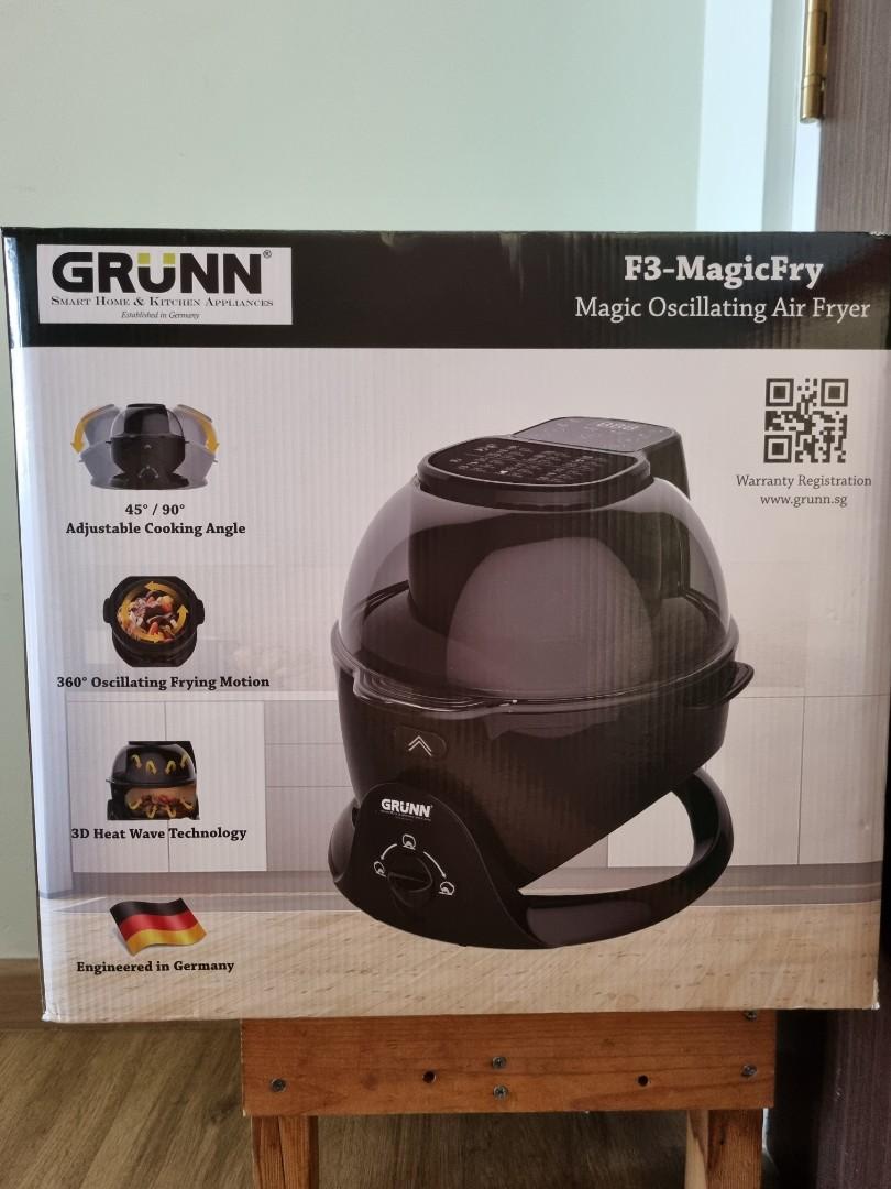 BNIB Grunn F3-magic fry Magic oscillating air fryer, TV & Home ...