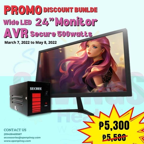BUNDLE 23.5-inch LED Monitor with AVR, Computers & Tech, Parts ...