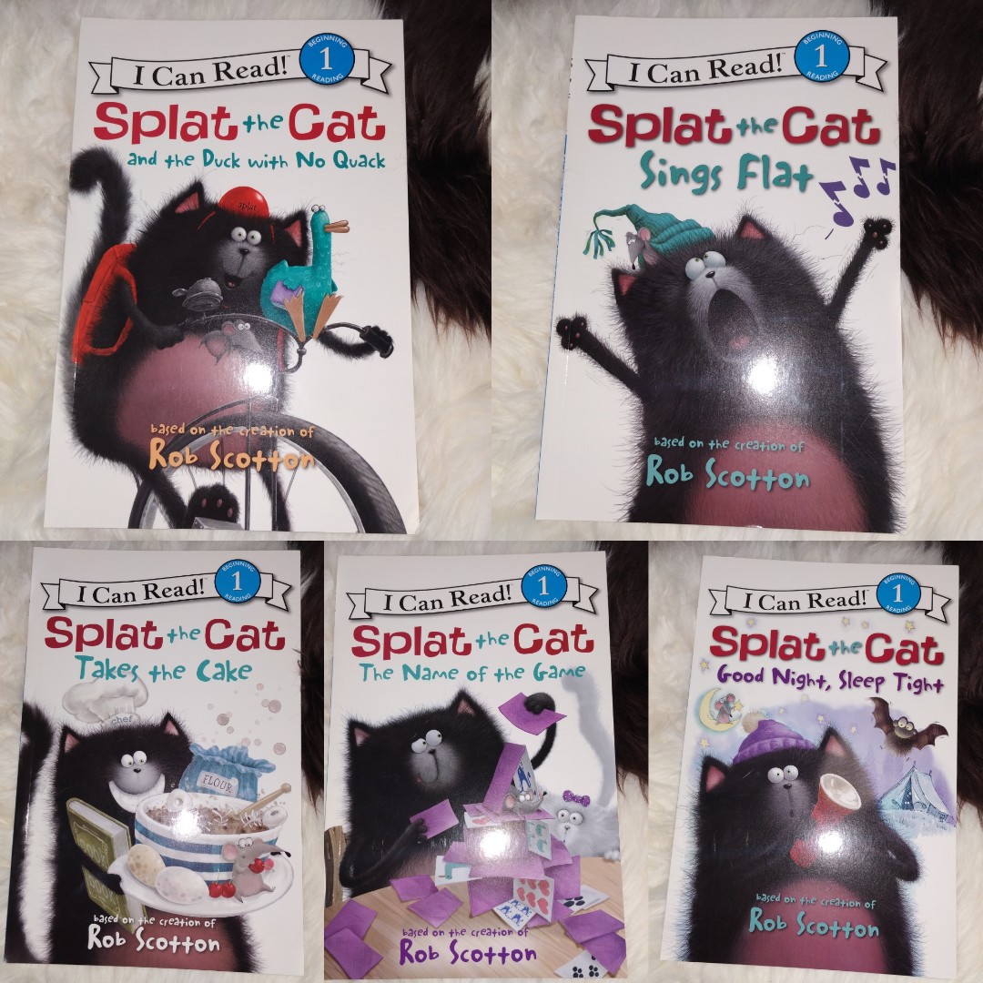 Children's book || Splat the Cat (set), Hobbies & Toys, Books ...
