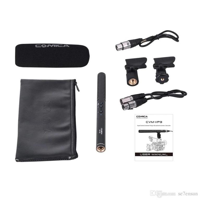 Comica CVM-VP3 Shotgun Microphone Super Cardioid Condenser, Audio ...