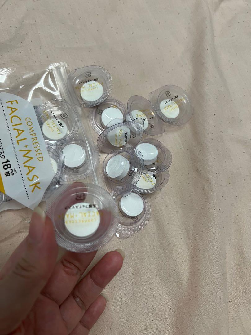 Daiso Compressed Facial Mask, Beauty & Personal Care, Face, Face Care ...
