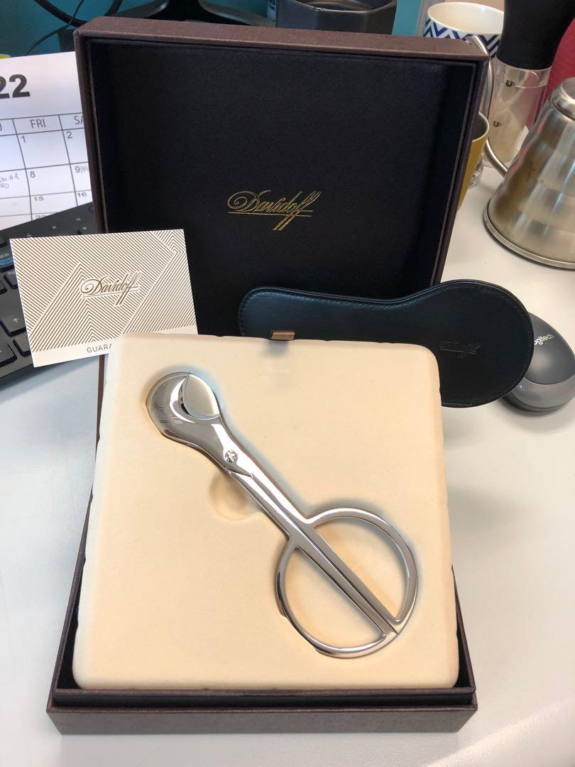 全新Davidoff Stainless Steel Large Scissors (Cigar Cutter), 名牌, 飾物及配件 ...