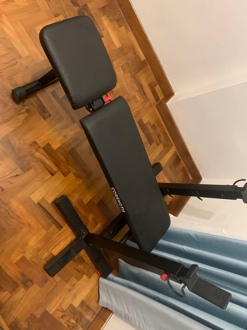 Decathlon Workout Bench, Sports Equipment, Exercise & Fitness, Weights ...