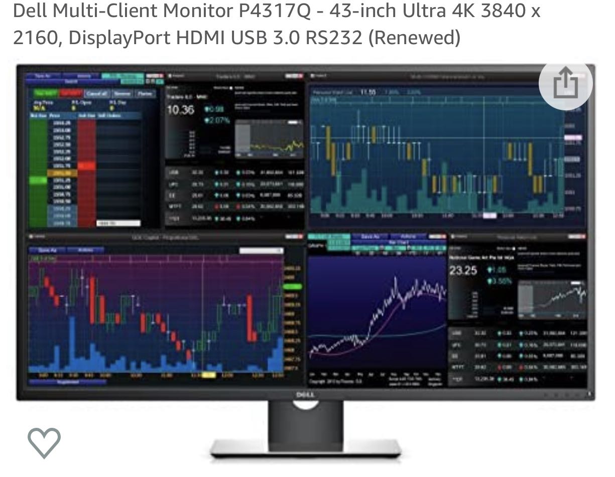 Dell 43 Ultra HD 4k Monitor P4317Q 43吋高清顯示器, 電腦＆科技, 商務用科技產品 - Carousell