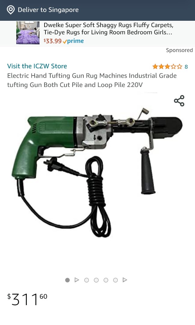 Electric Hand Tufting Gun Rug Machines Industrial Grade tufting Gun ...