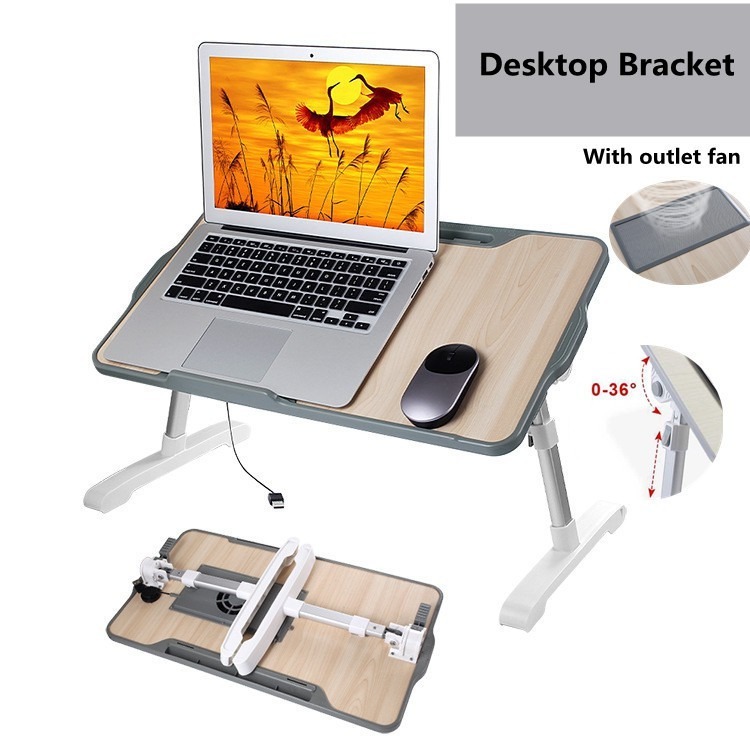 Extended adjustable computer table aluminum alloy notebook table 360 ...