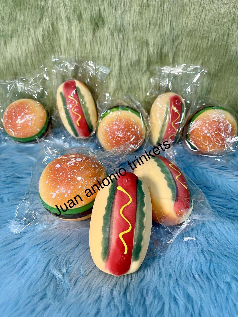 Fast break burger & hotdog Stress Balls Fidget Toys Rebound Pinch ...