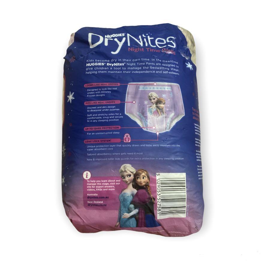Frozel Huggies Drynites Diaper 4-7 years Elsa and Anna, Babies & Kids ...