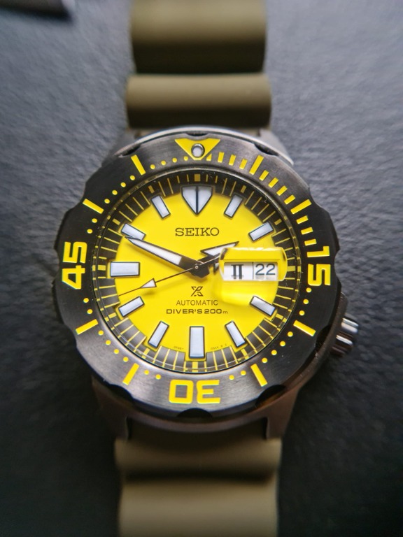 [Full Set] Asia Limited Edition Brand In New Box Seiko Yellow Monster ...