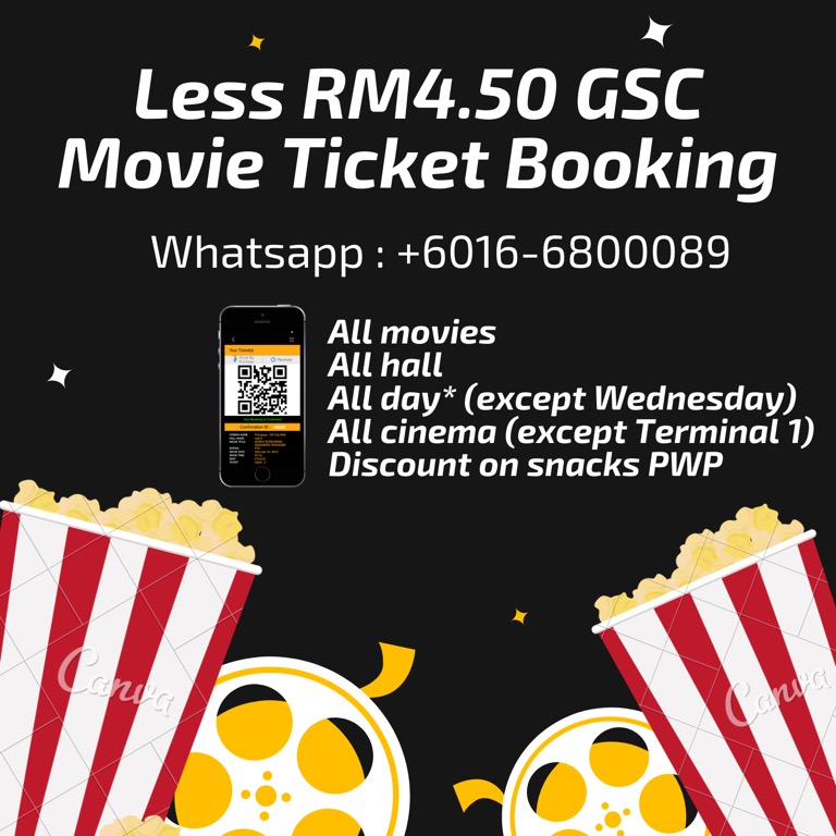 GSC Movie Ticket, Tickets & Vouchers, Event Tickets on Carousell