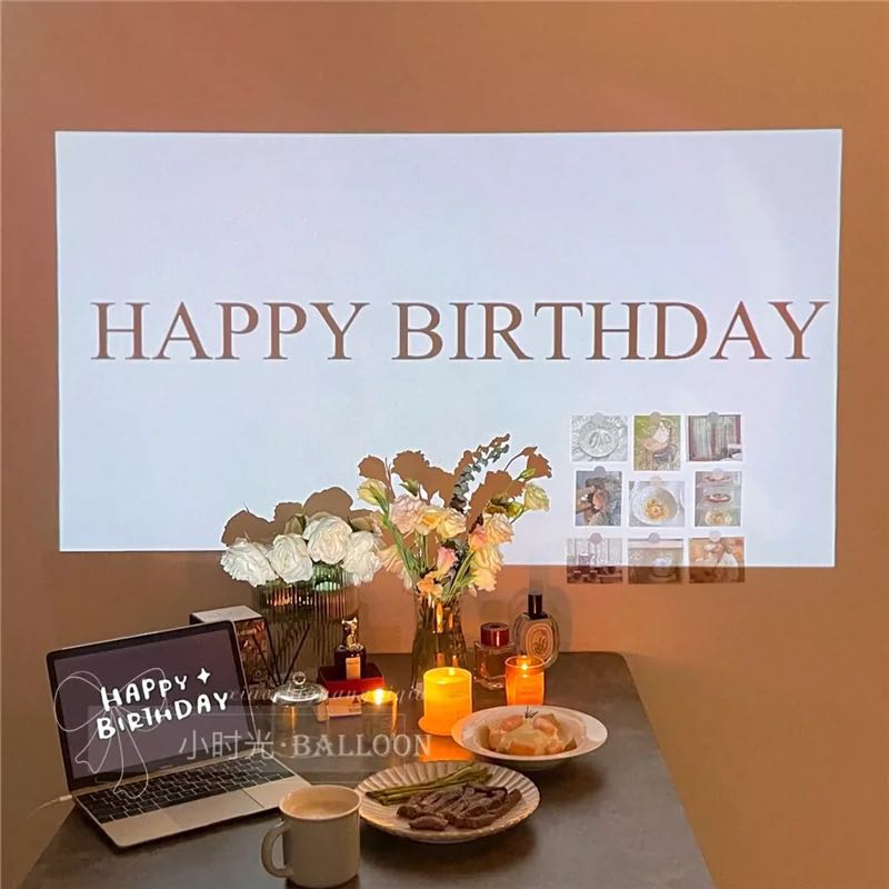 “happy birthday” mini projector, Computers & Tech, Parts & Accessories ...
