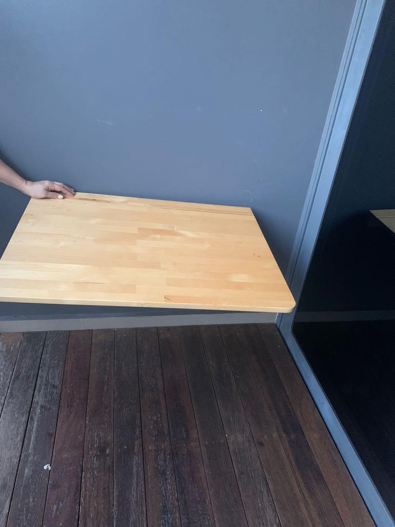 IKEA wall mounted folding table, Furniture & Home Living, Furniture ...