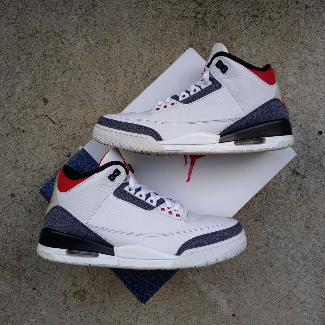 Jordan 3 Denim, Men's Fashion, Footwear, Sneakers on Carousell