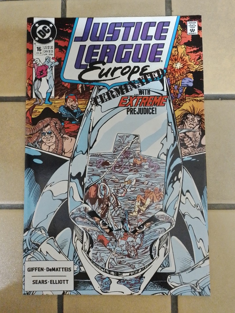 Justice League Europe #16 ( Bart Sears - Cover Art ) DC Copper Age ...