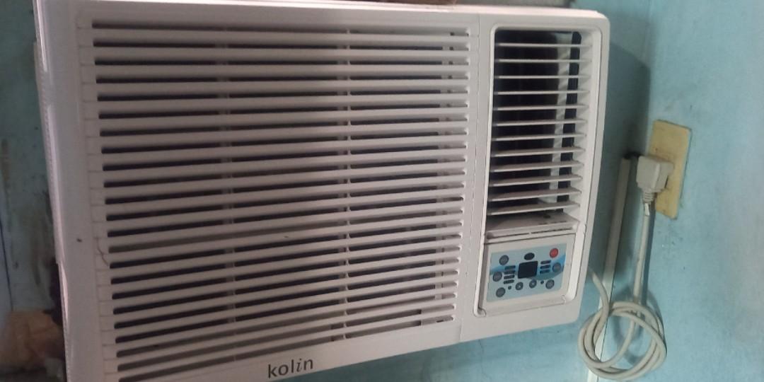 Kolin 1.5hp window type ac, Furniture & Home Living, Home Improvement ...