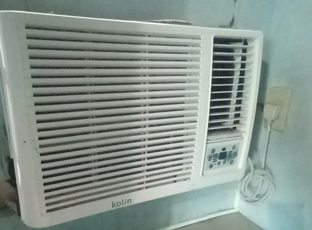 Kolin 1.5hp window type ac, Furniture & Home Living, Home Improvement ...