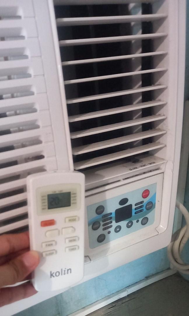 Kolin 1.5hp window type ac, Furniture & Home Living, Home Improvement ...