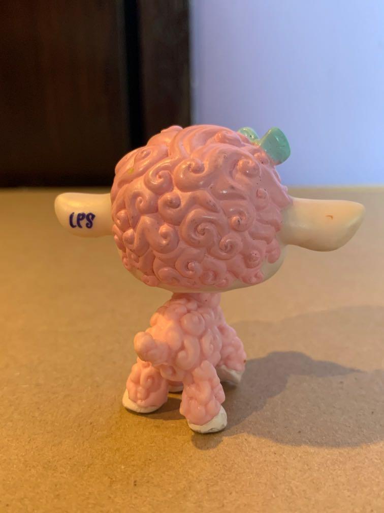 Littlest pet shop authentic lps pink lamb with baby stroller, Hobbies ...