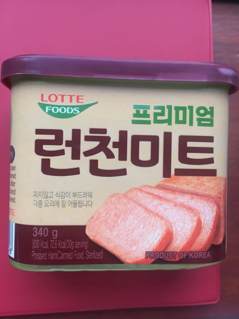 Lotte Luncheon Meat Premium, Food & Drinks, Packaged & Instant Food on ...