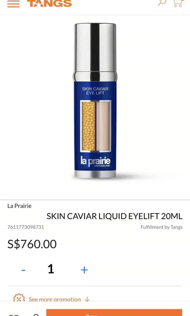 LP Caviar Liquid Eye Lift 20ml Skin La Prairie, Beauty & Personal Care ...