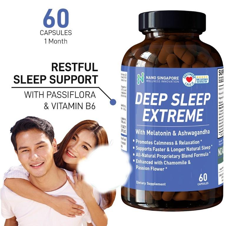 Melatonin Deep Sleeping Pills (60s) w/ Melatonin and Ashwagandha ...