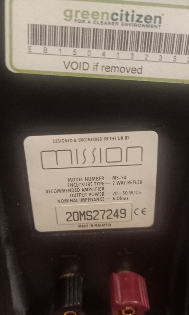 Mission ms 50 speakers, Audio, Soundbars, Speakers & Amplifiers on ...