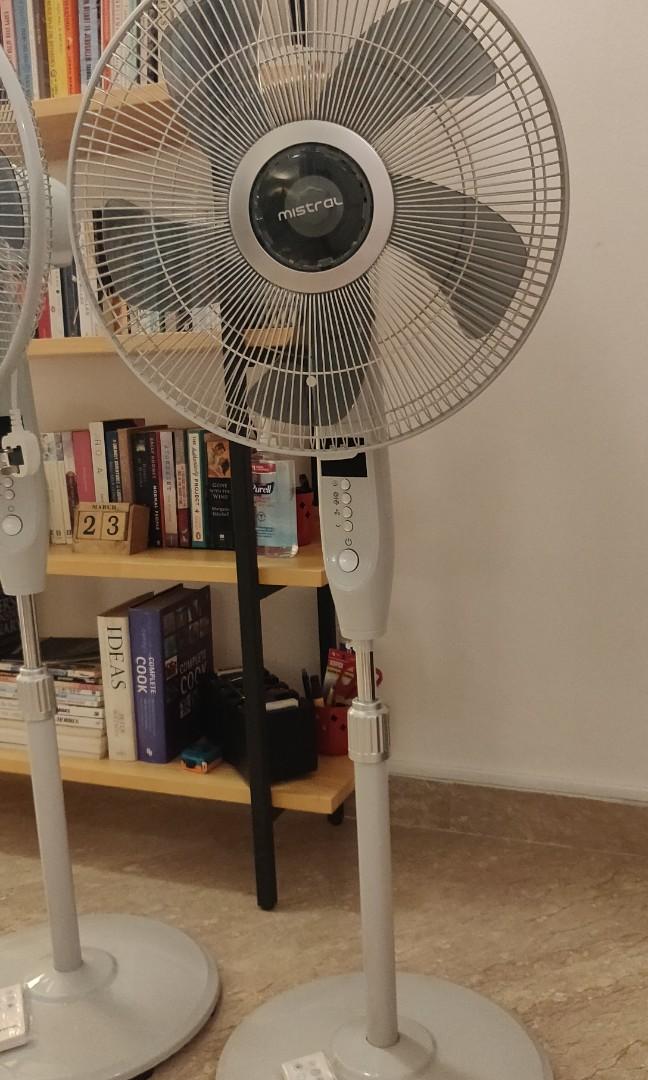 1 Mistral MSF 1679R fan with remote control, TV & Home Appliances, Air ...