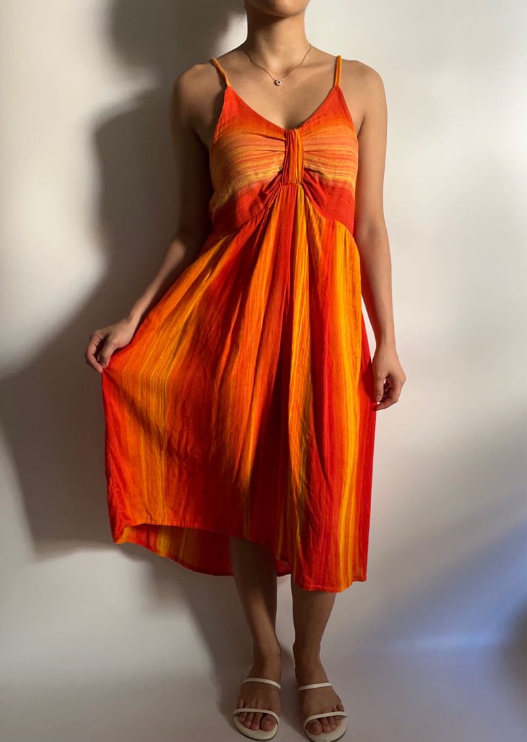 Most beautiful sunset-like dress, Women's Fashion, Dresses & Sets ...