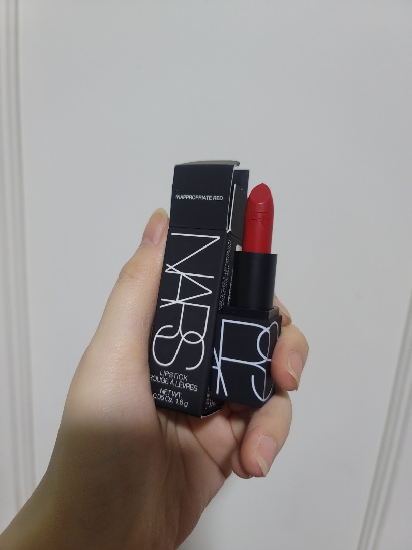 Nars Travel size Lipstick in the shade Inappropriate Red, Beauty ...