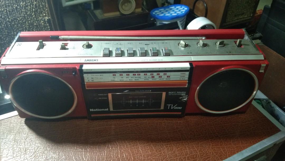 National/Panasonic RX-F5 mini boombox cassette player, Audio, Portable ...