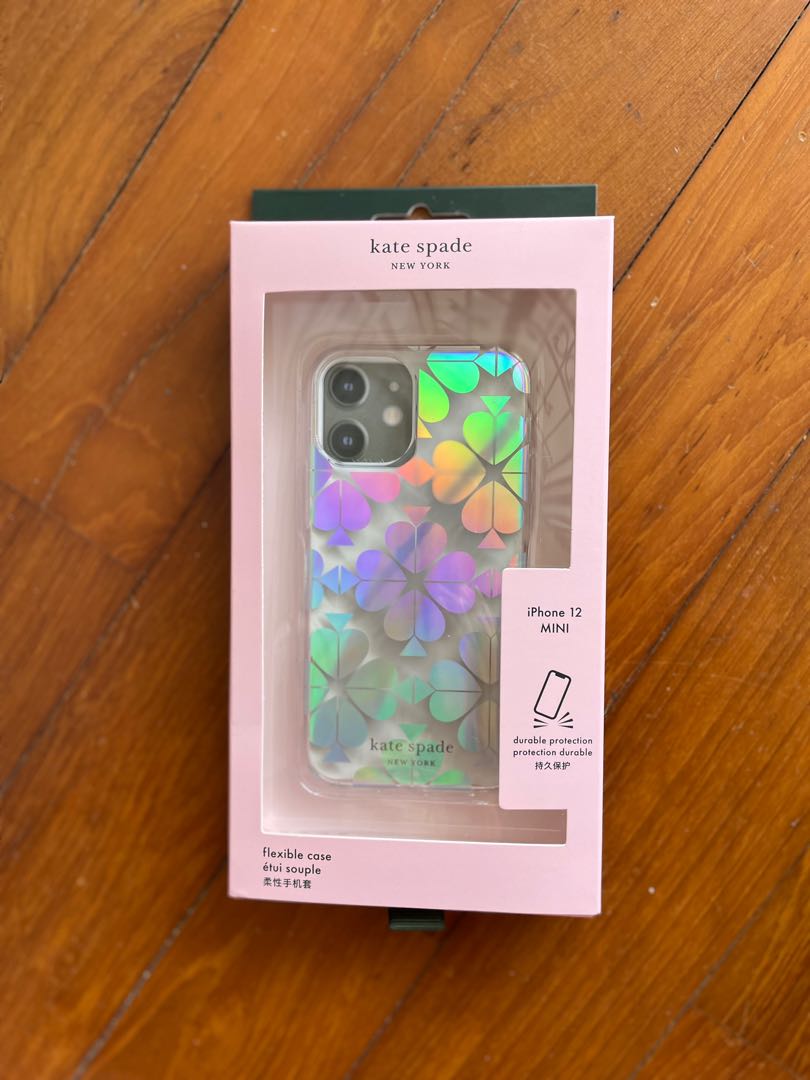 NEW! Kate Spade iPhone 12 Iridescent mini case, Mobile Phones & Gadgets ...
