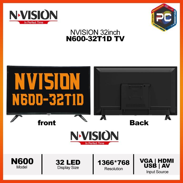 NVISION 32" N600-32T1D TV, TV & Home Appliances, TV & Entertainment, TV on Carousell