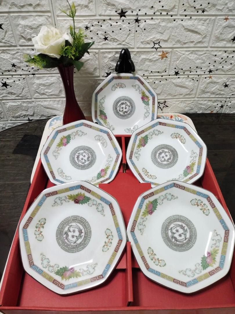 Octagon Oriental Pasta Plate, Furniture & Home Living, Kitchenware ...