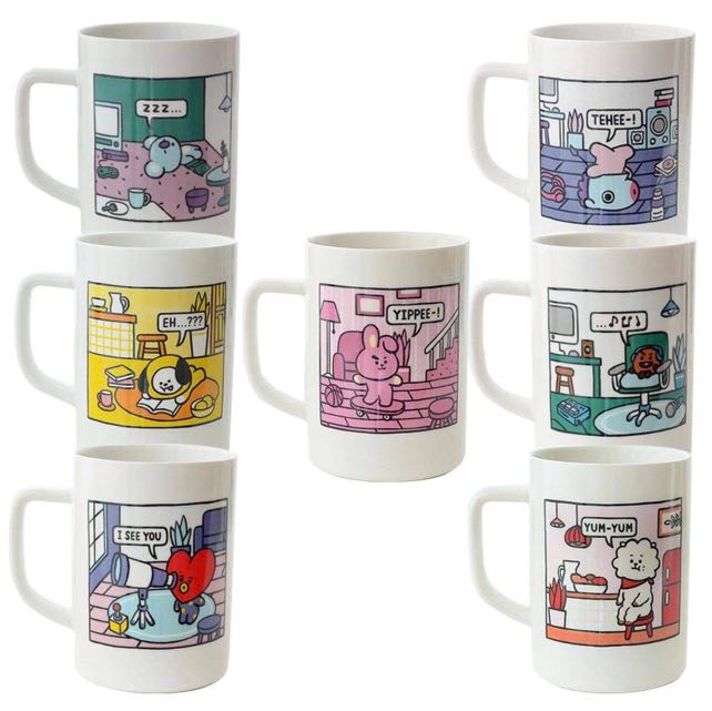 ONHAND OFFICIAL BT21 COFFEE MUG ( SHOOKY ONLY), Hobbies & Toys ...
