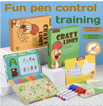 Pen Control Training Learn To Write Kindergarten Concentration Early ...