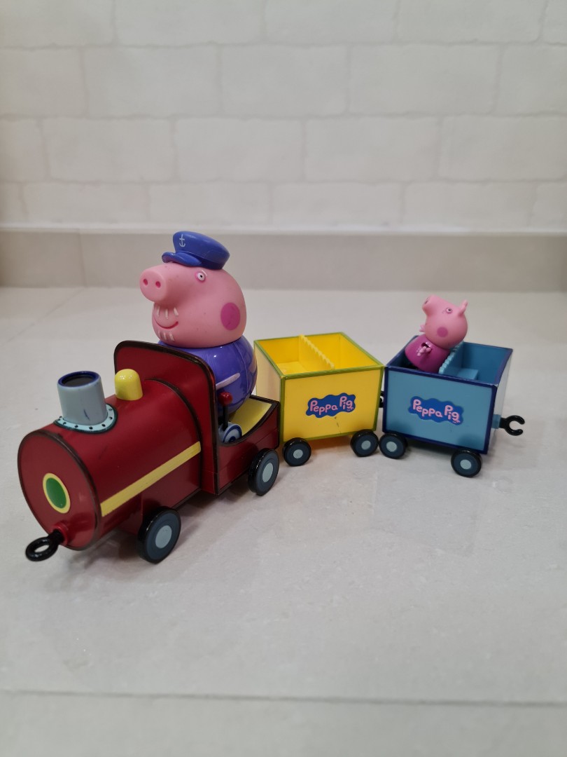 Peppa Pig Train with Figurine, Hobbies & Toys, Toys & Games on Carousell