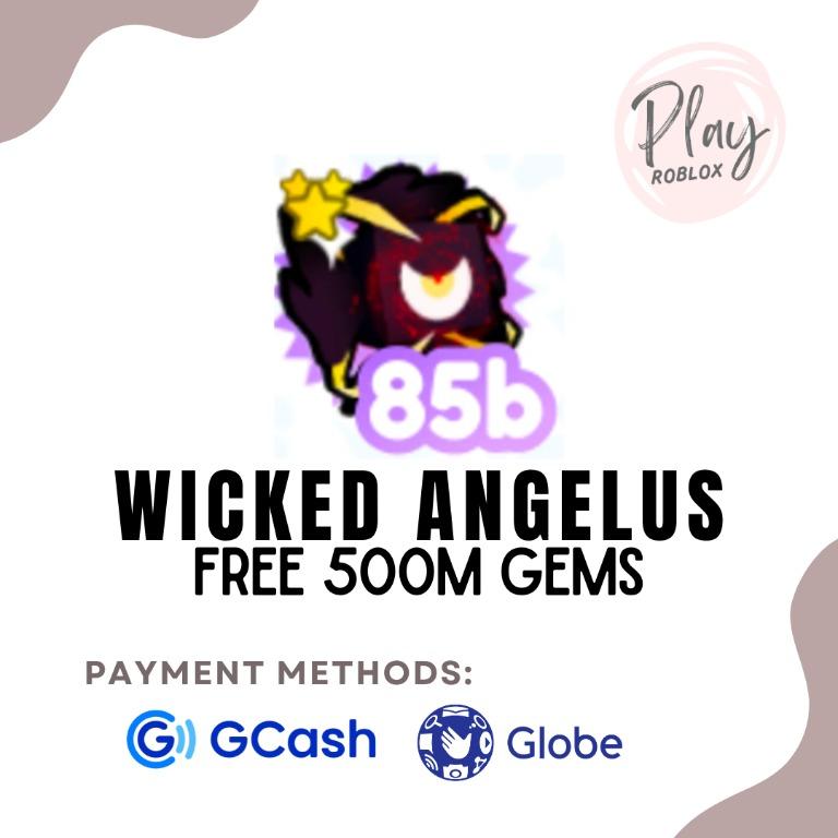 Pet Simulator X Exclusive - Wicked Angelus with Free 500 Million Gems ...