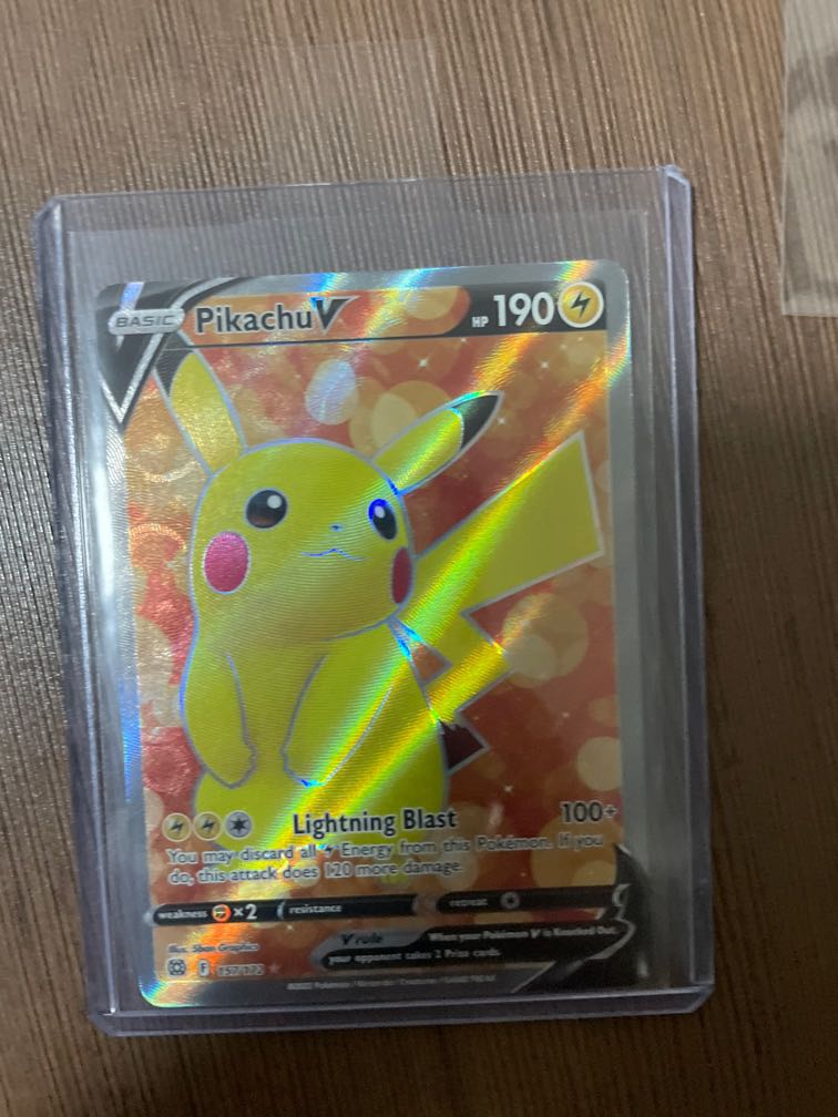 Pikachu V, Hobbies & Toys, Toys & Games on Carousell