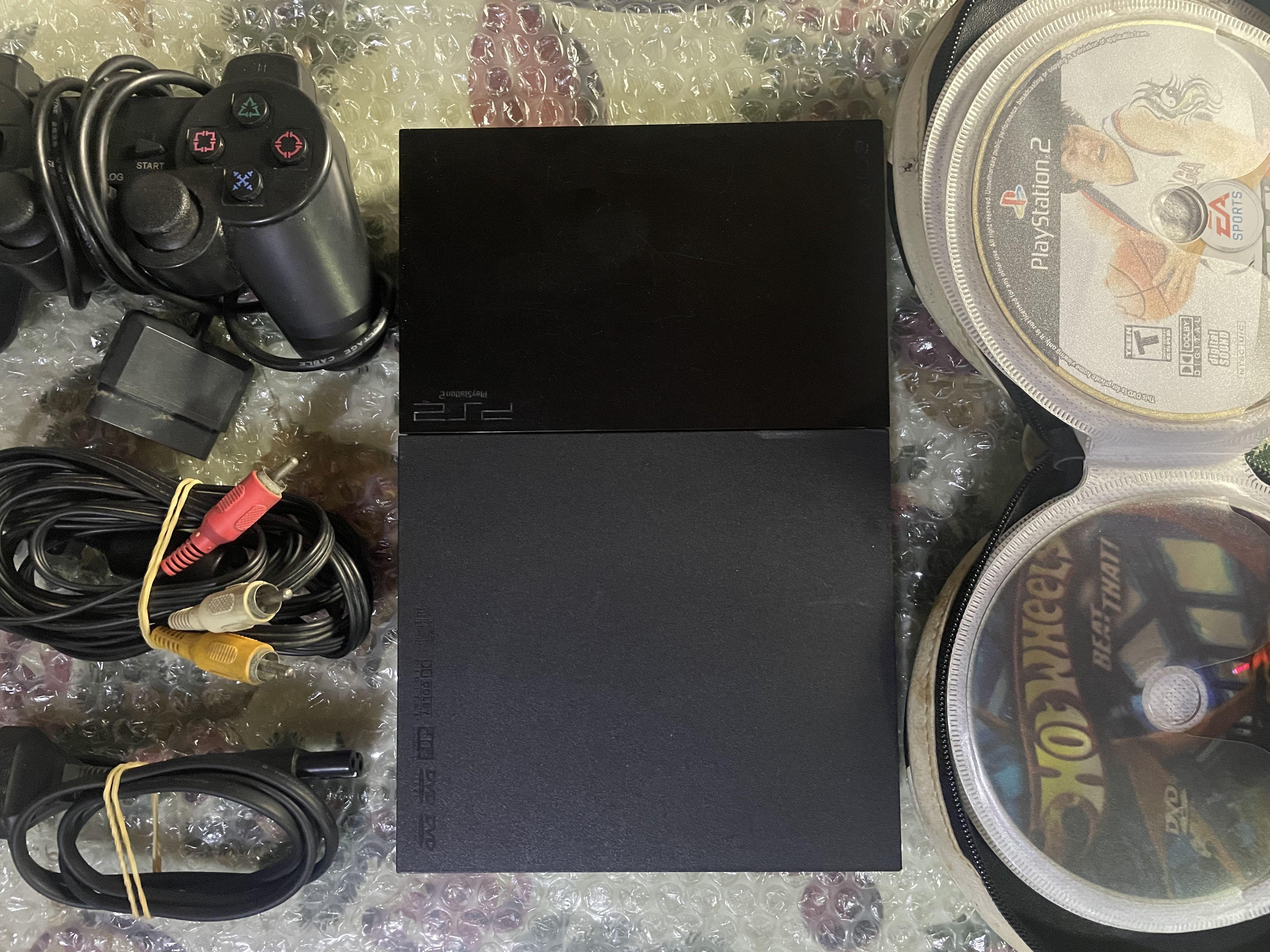 PlayStation PS2 Slim Unit, Controller, Games, Video Gaming, Video Game ...