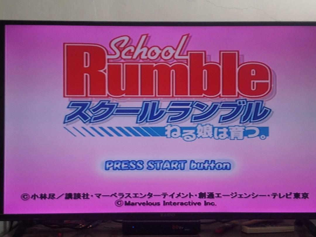 ps2 校園迷糊大王 school Rumble 日版 原廠, 電玩遊戲相關, 主機配件與周邊商品, VR 虛擬實境相關在旋轉拍賣