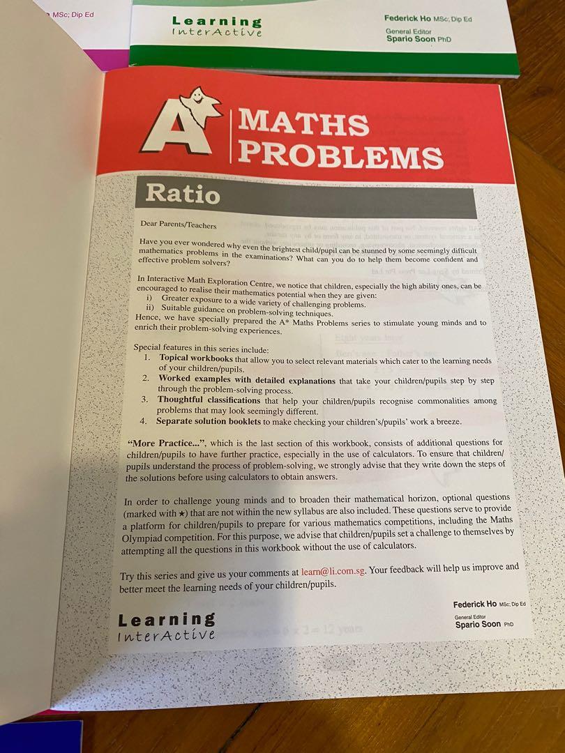 PSLE A*Math Booklets NOT AVAIL AT PUBLIC BOOKSTORE, Hobbies & Toys ...