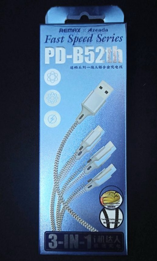 REMAX x AZEADA 3 in 1 Data Cable, Computers & Tech, Parts & Accessories ...
